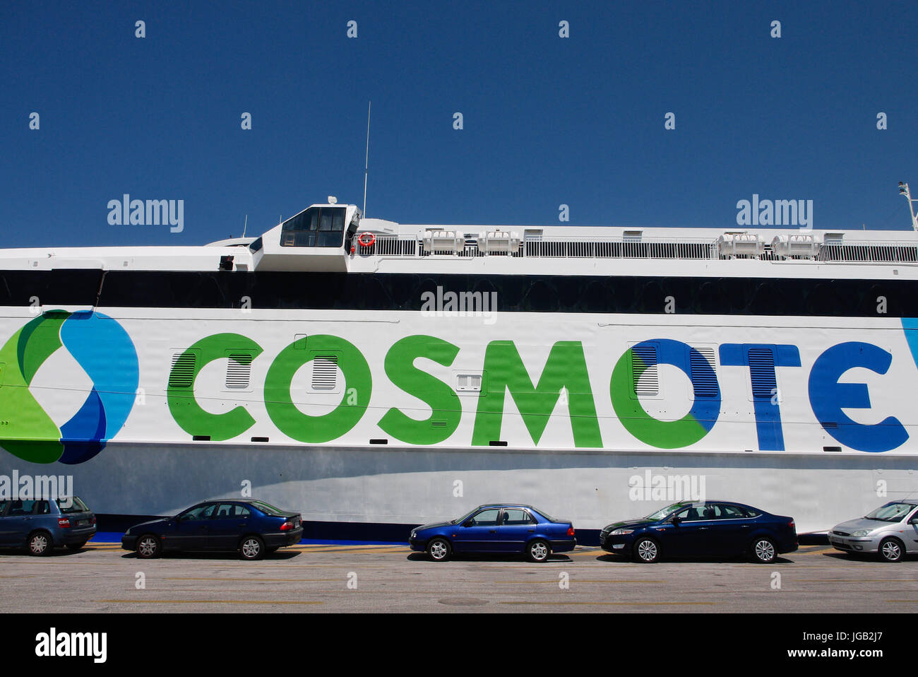 Ships in Piraeus Harbor, port pf Athens (Greece Stock Photo - Alamy