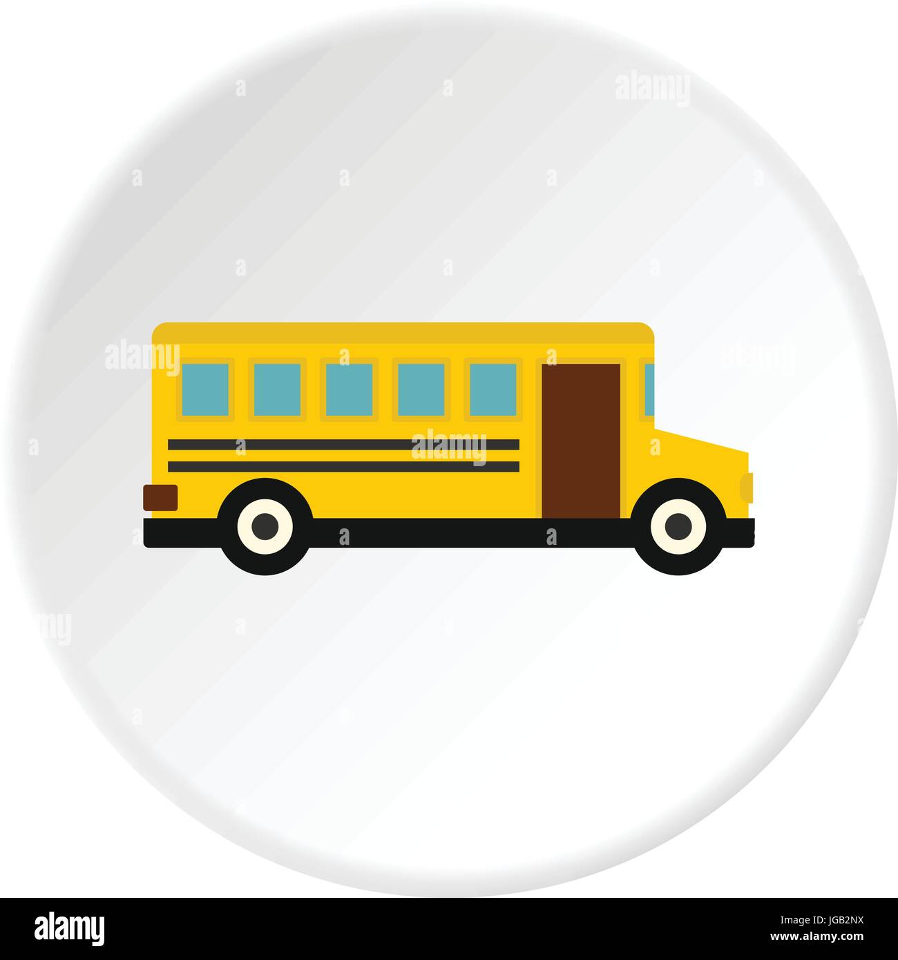 School bus icon circle Stock Vector Image & Art - Alamy