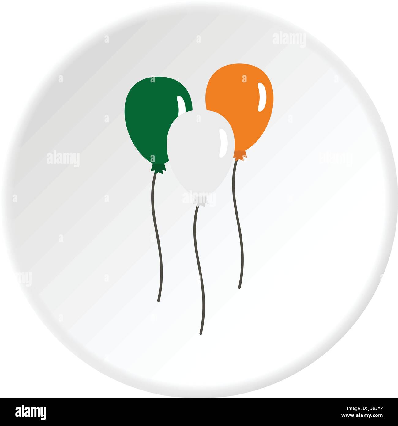 Balloons in Irish flag colors icon circle Stock Vector Image & Art - Alamy