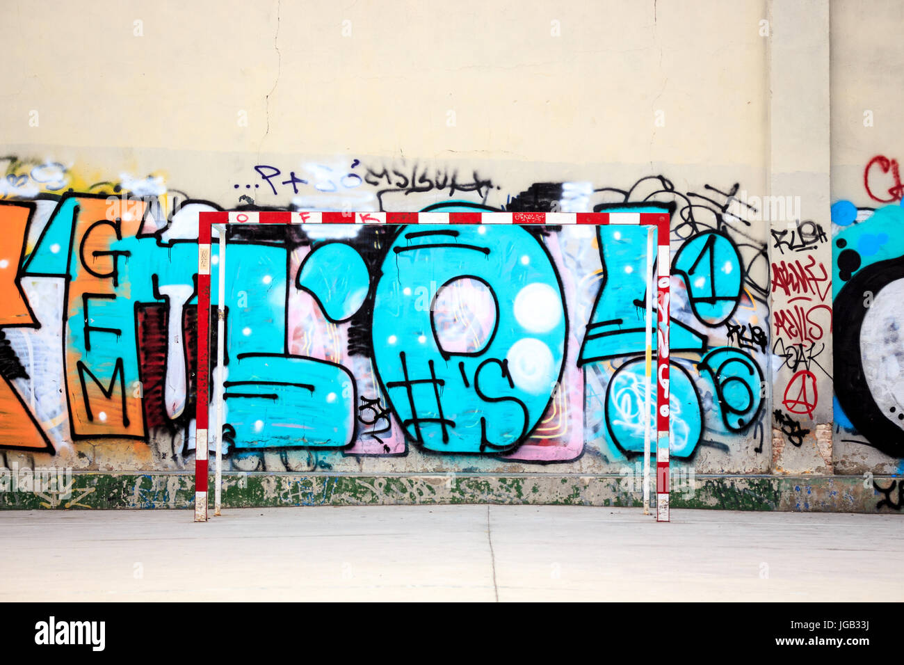 Soccer graffiti hi-res stock photography and images - Alamy