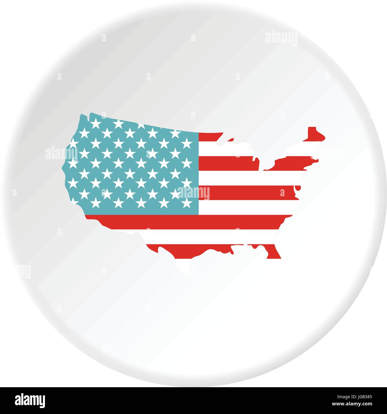American map icon circle Stock Vector Image & Art - Alamy