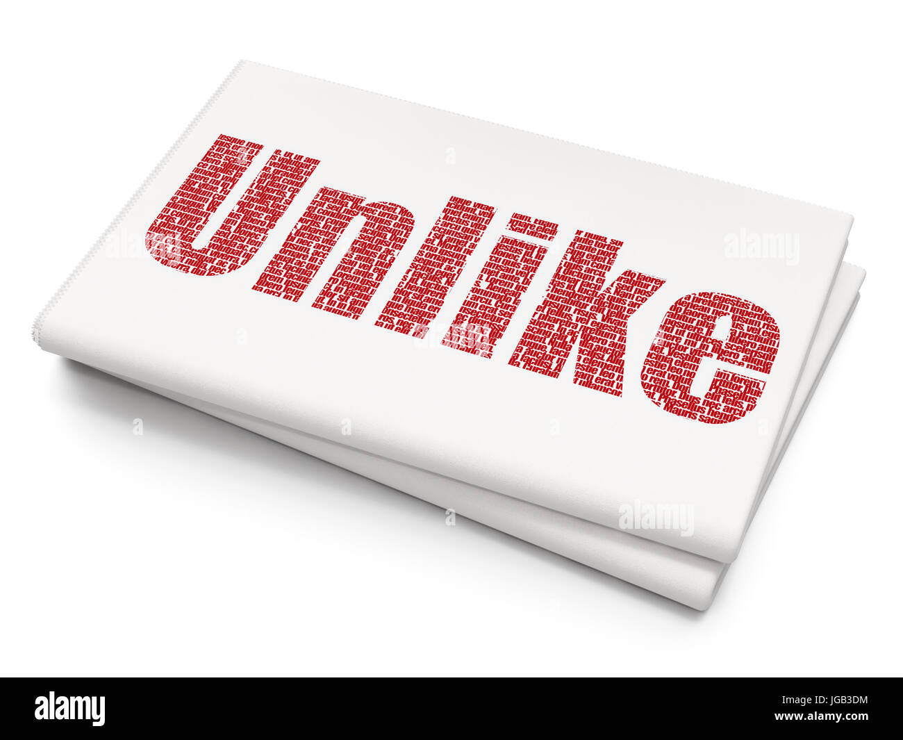 Social media concept: Unlike on Blank Newspaper background Stock Photo ...