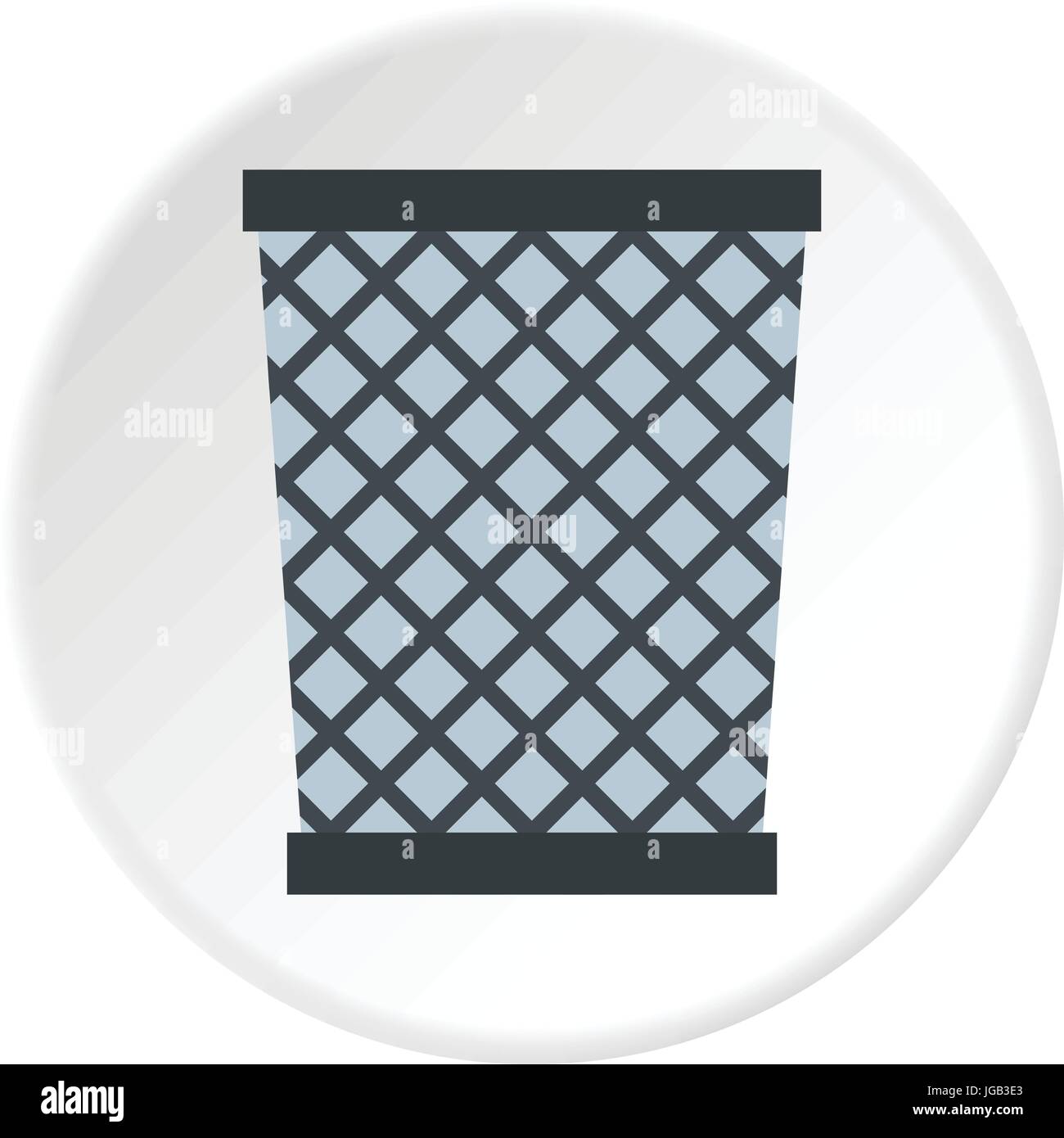 Wire metal bin icon circle Stock Vector Image & Art - Alamy