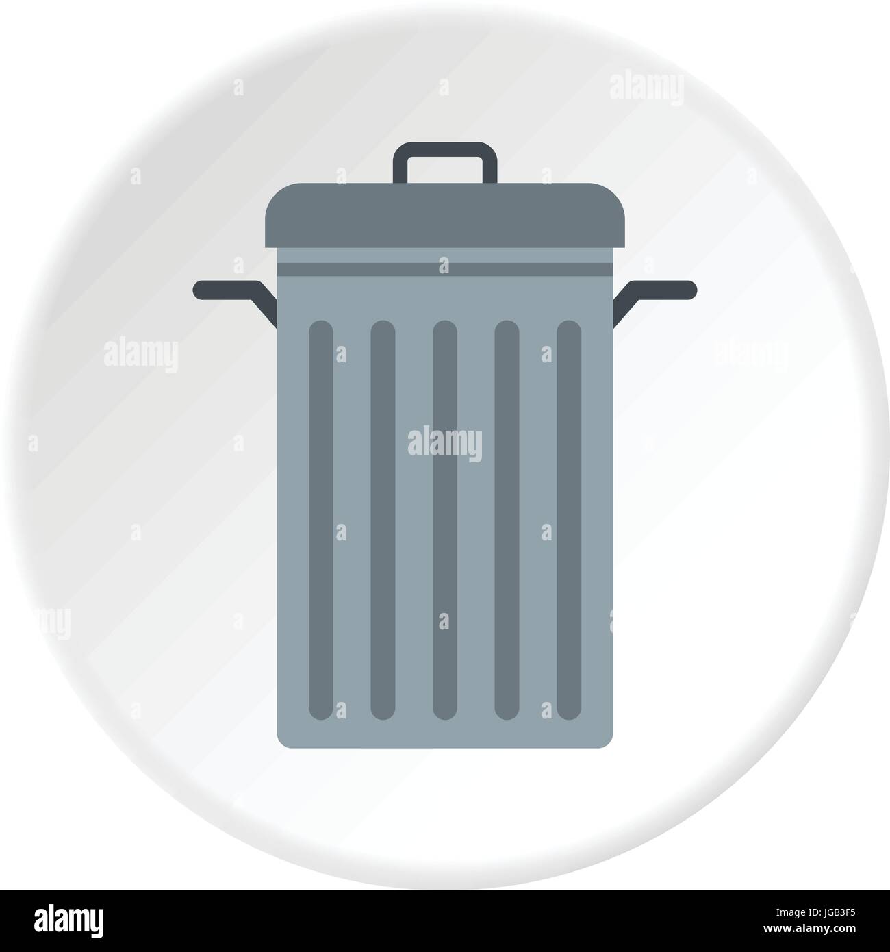 Steel bin icon circle Stock Vector Image & Art - Alamy