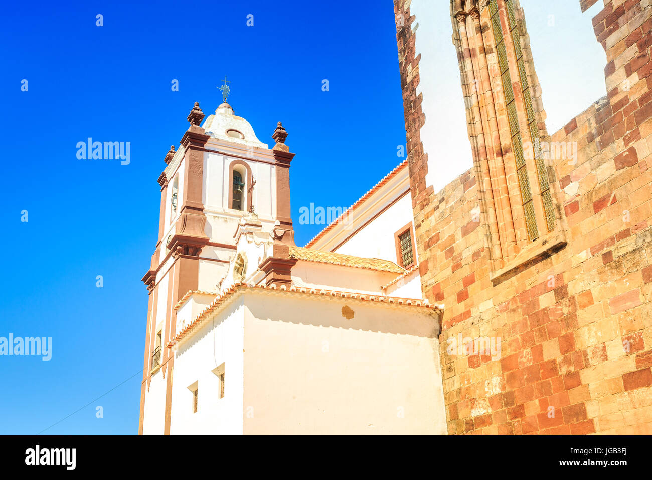 Close up of medieval cathedral in Silves, Portugal Stock Photo - Alamy