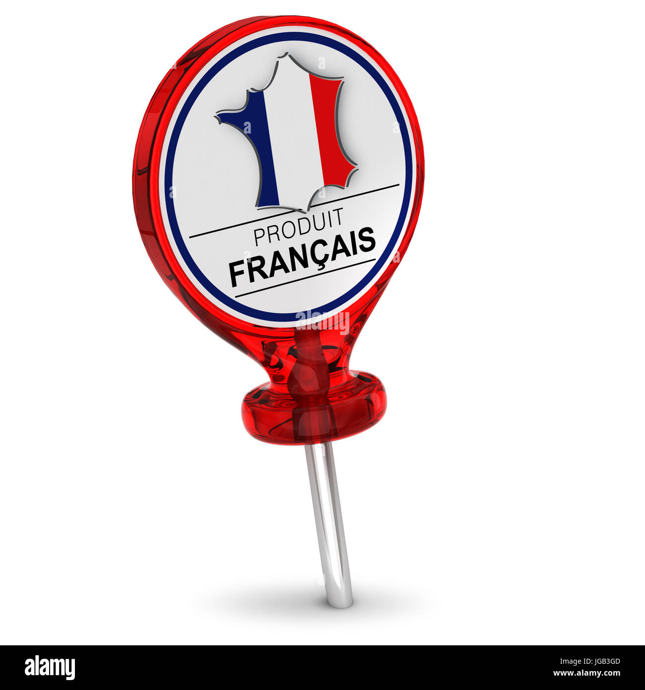 French Product Label over white background Stock Photo - Alamy