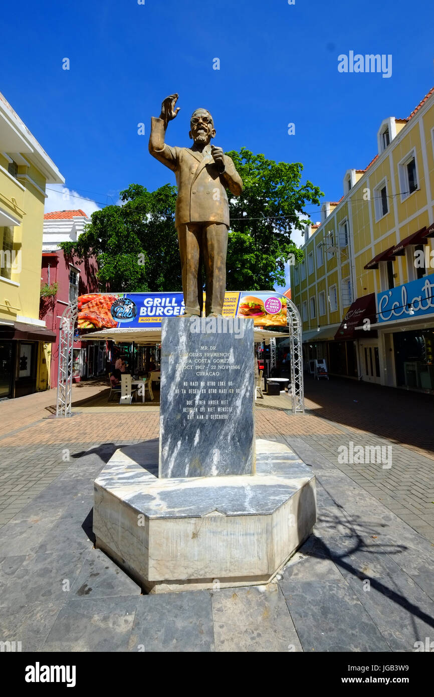 Dr. Gomez Statue Willemstad Curacao Curaҫao Dutch Caribbean Island ...