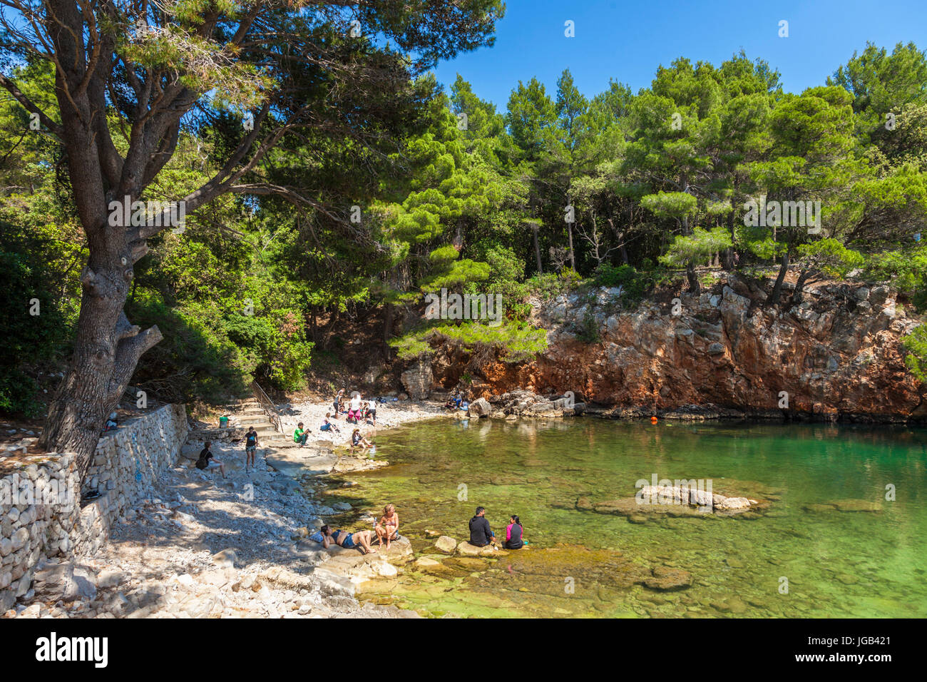 Croatia Dubrovnik Croatia Dalmatian coast Lokrum island Dubrovnik Dead ...