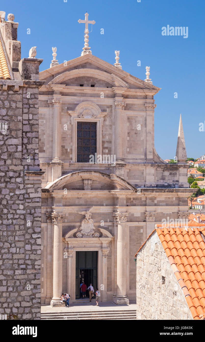 Dubrovnik Croatia Dubrovnik Cathedral- treasury church seen from city ...