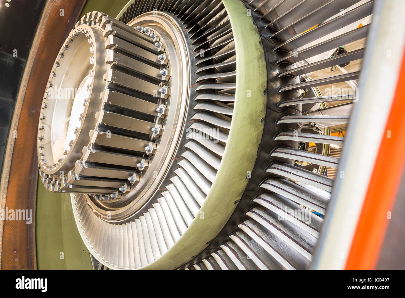 Turbine blades jet engine hi-res stock photography and images - Alamy