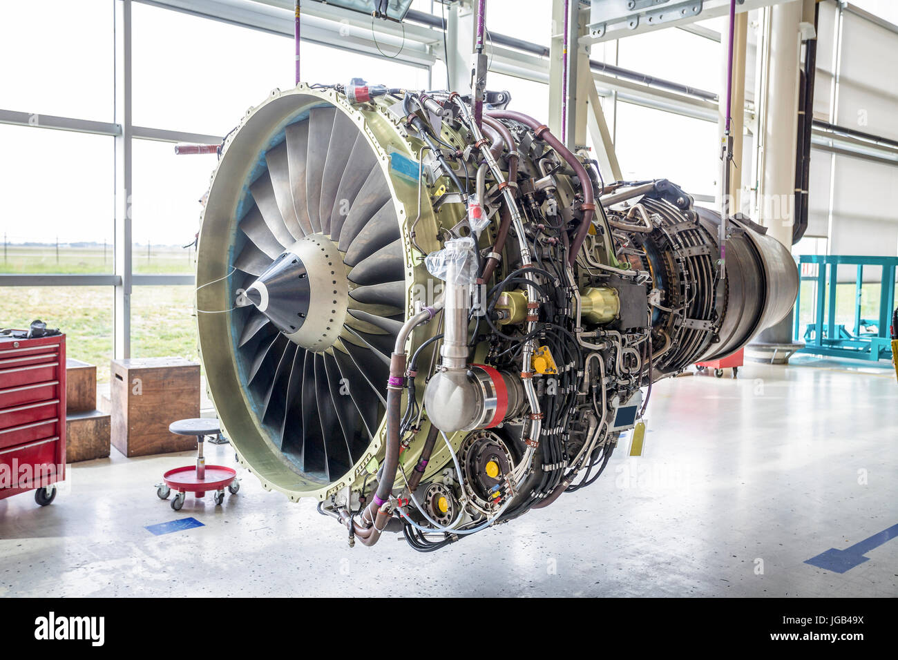 Inside jet engine hi-res stock photography and images - Alamy