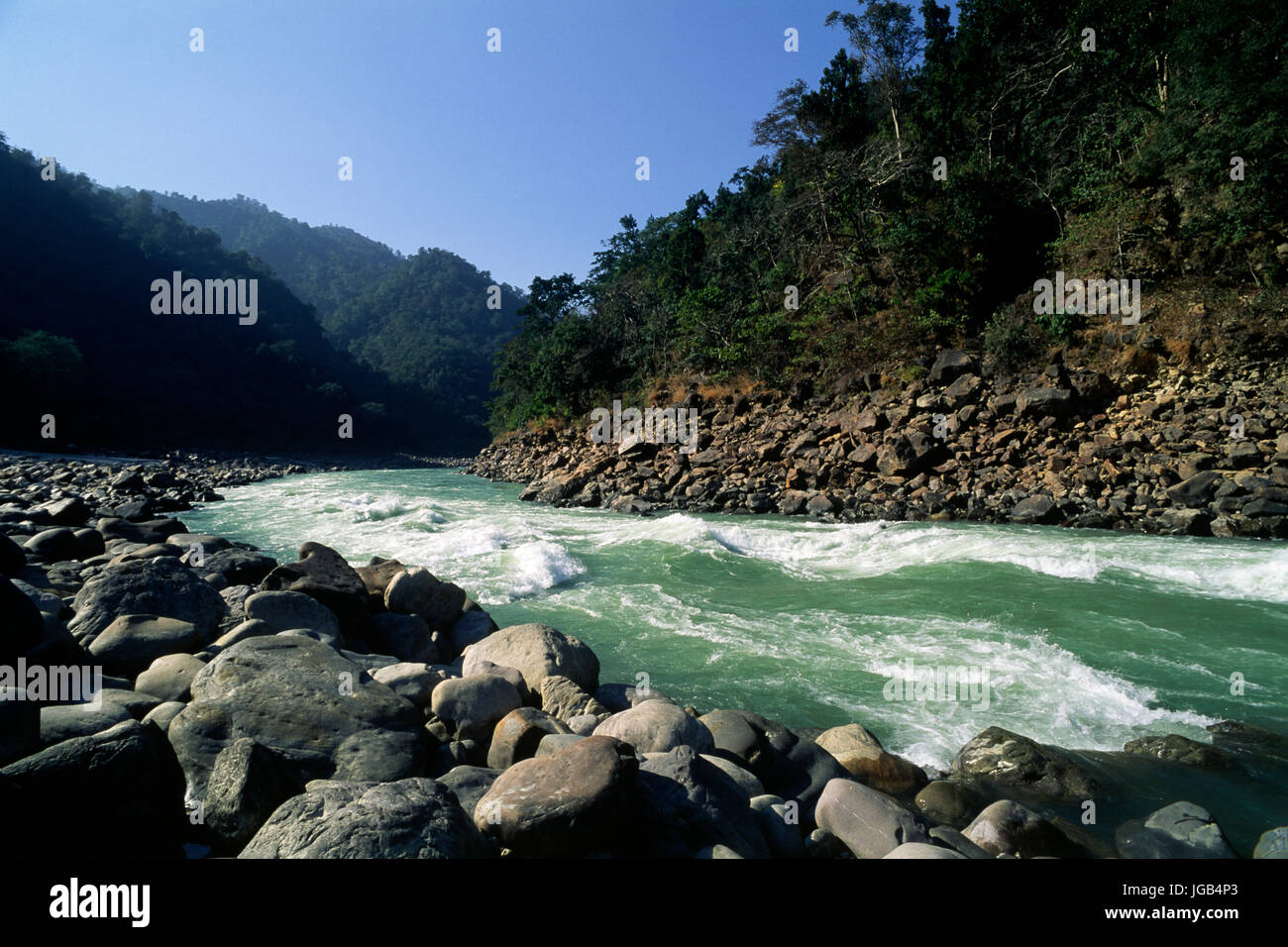 India, Uttarakhand, Ganges river north of Rishikesh Stock Photo - Alamy