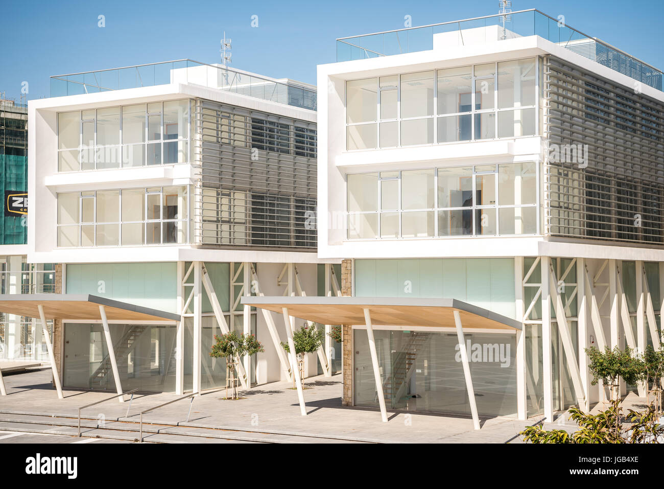 Modern architecture in Old Port, Limassol, Republic of Cyprus Stock ...