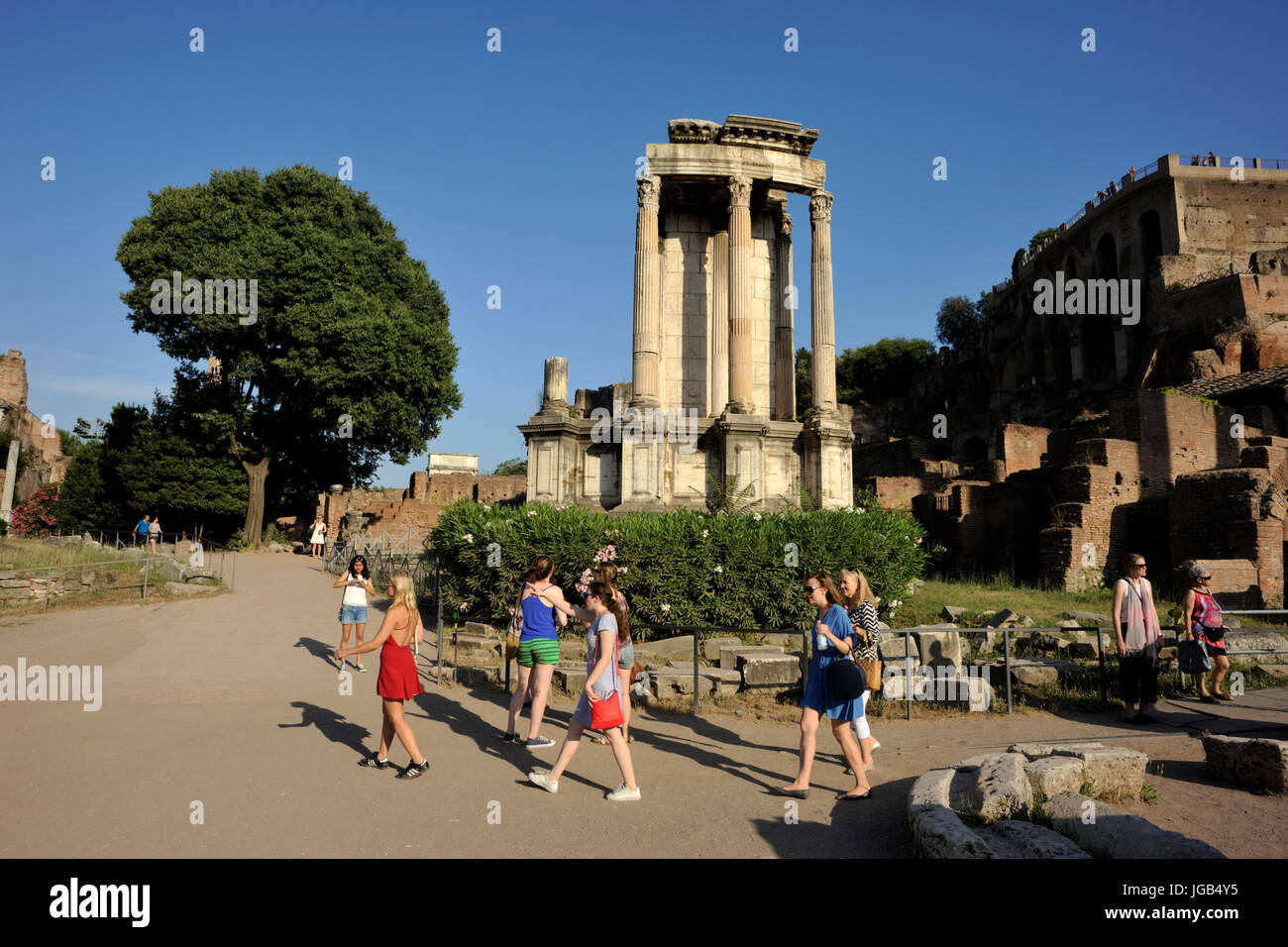Vestals temple in roman hi-res stock photography and images - Alamy