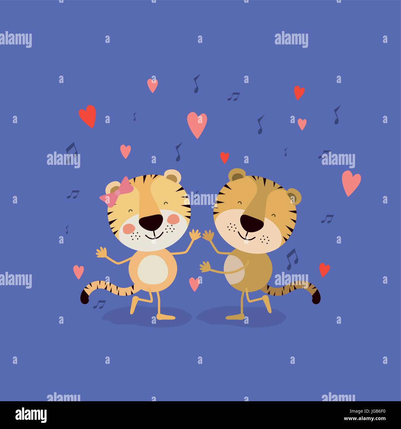 Tiger dance Stock Vector Images - Alamy