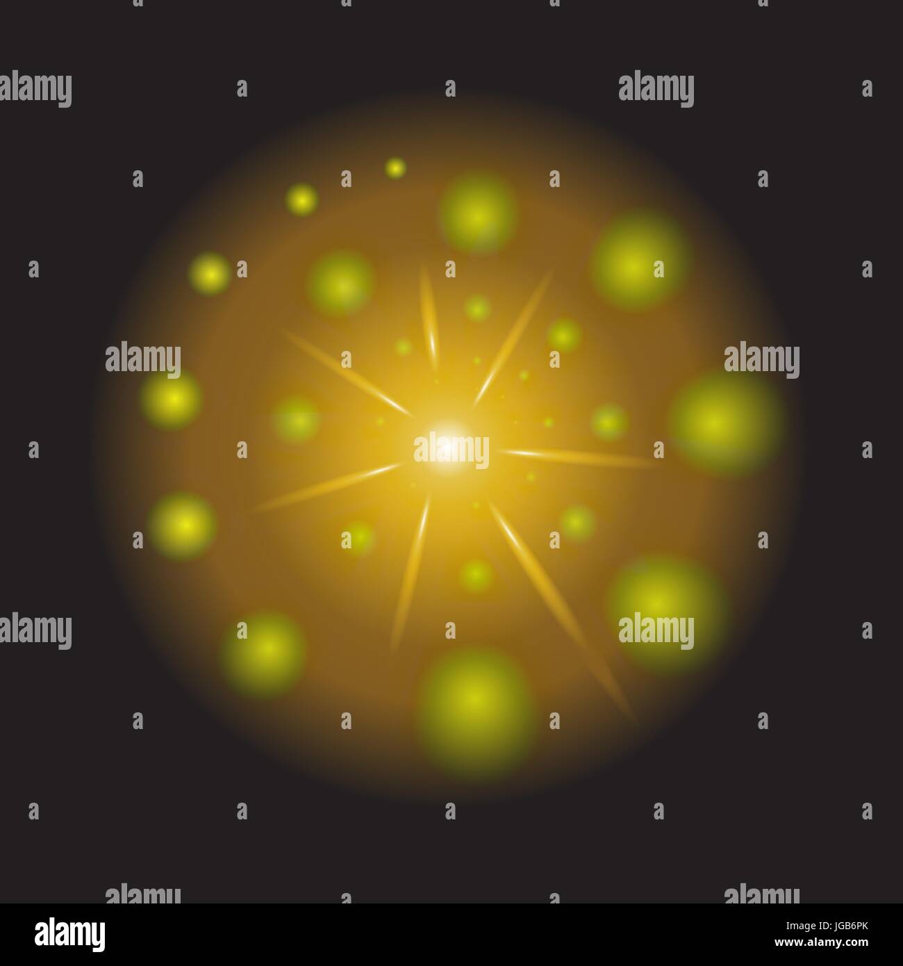 infinite round tunnel. vector illustration on black background Stock ...