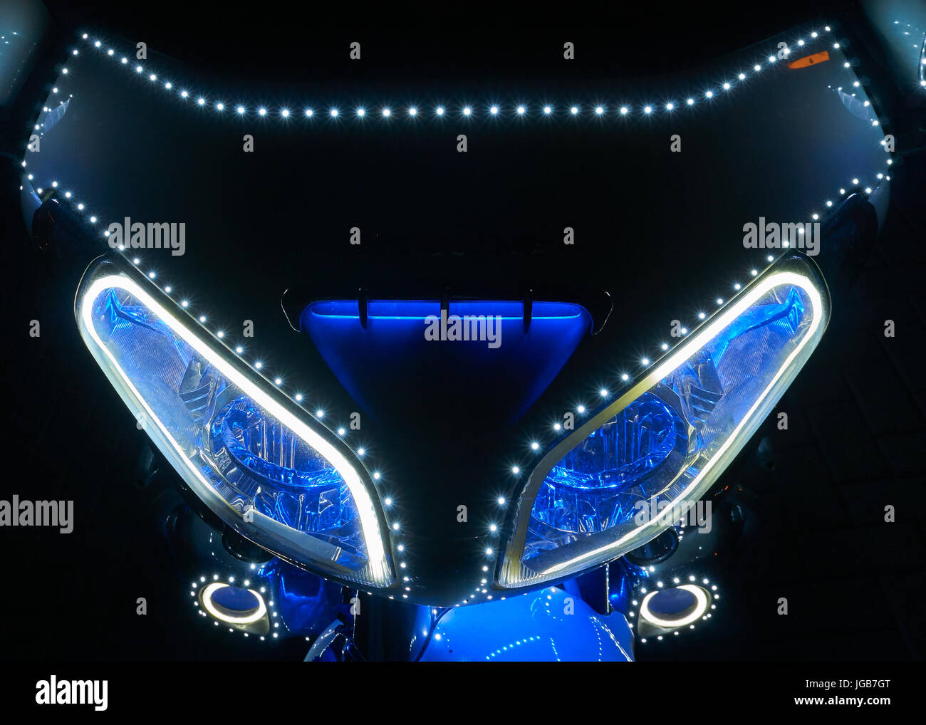 Illuminated motorcycle hi-res stock photography and images - Alamy