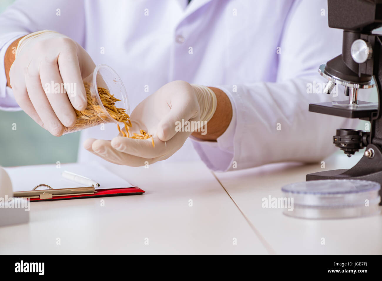 Nutrition expert testing food products in lab Stock Photo - Alamy