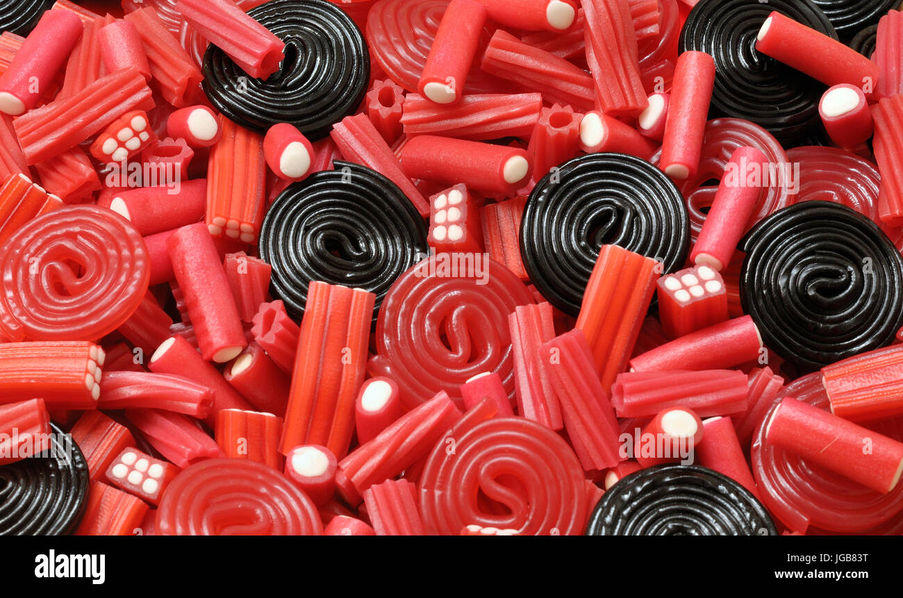 Licorice candy and mix Stock Photo - Alamy