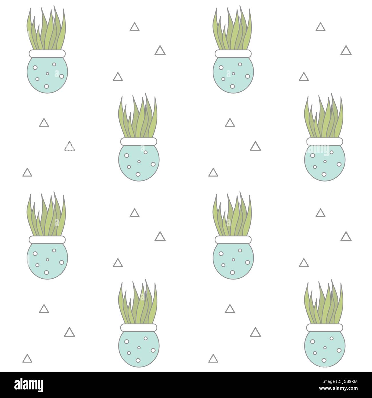 cute aloe vera seamless vector pattern background illustration Stock ...