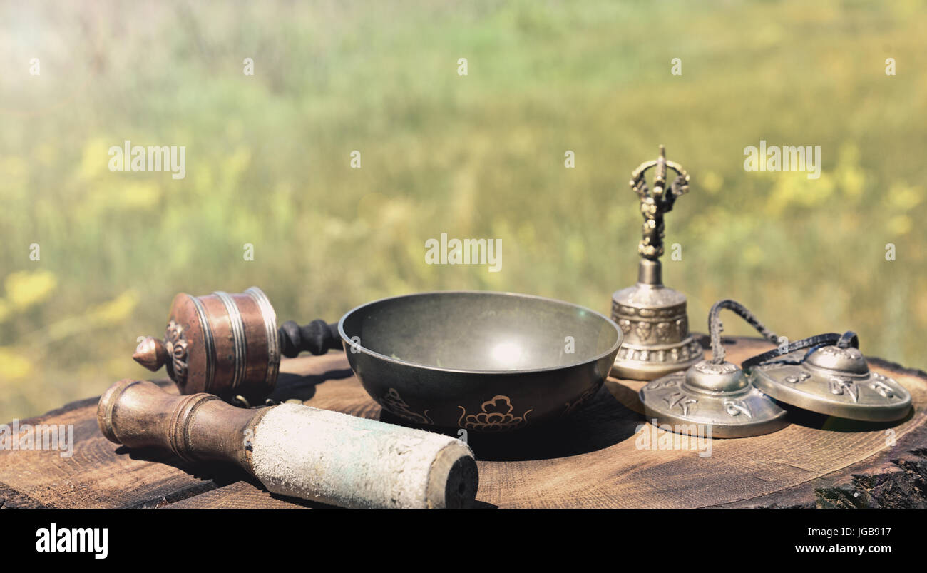Traditional chinese prayer bell hi-res stock photography and images - Alamy