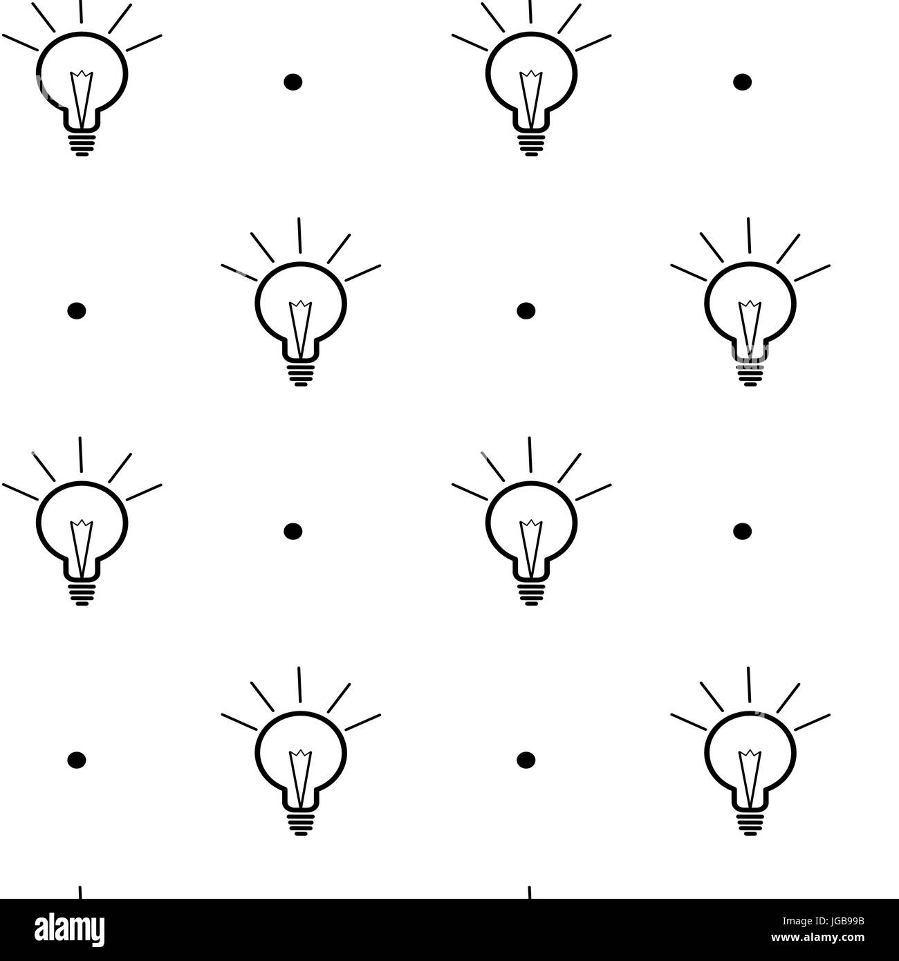 Light bulbs seamless texture Stock Vector Images - Alamy