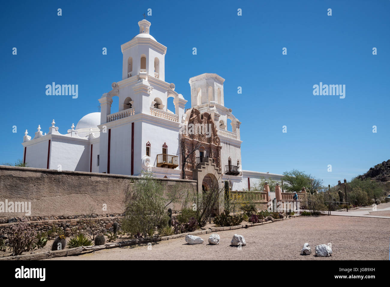 San Xavier Mission, Tucson , Arizona, USA Stock Photo - Alamy