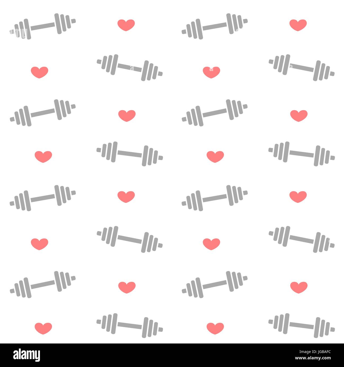 cute dumbbell seamless vector pattern background illustration with ...
