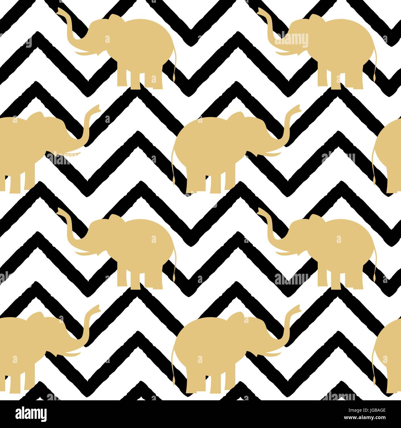 Chevron Background With Elephant Baby Boy Elephant Stickers For Baby