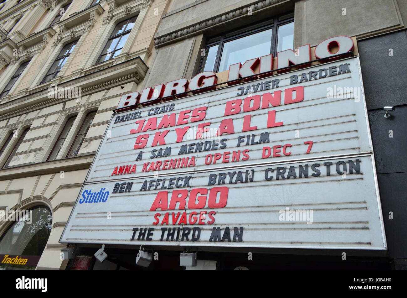 Burg Kino Cinema Front Headlights in Vienna, Austria Stock Photo - Alamy