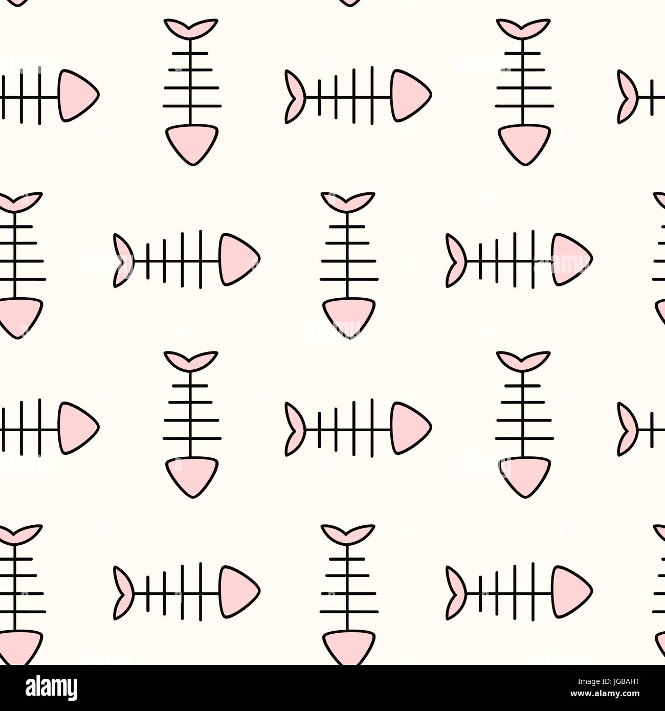 Seamless pattern of dead fish hi-res stock photography and images - Alamy