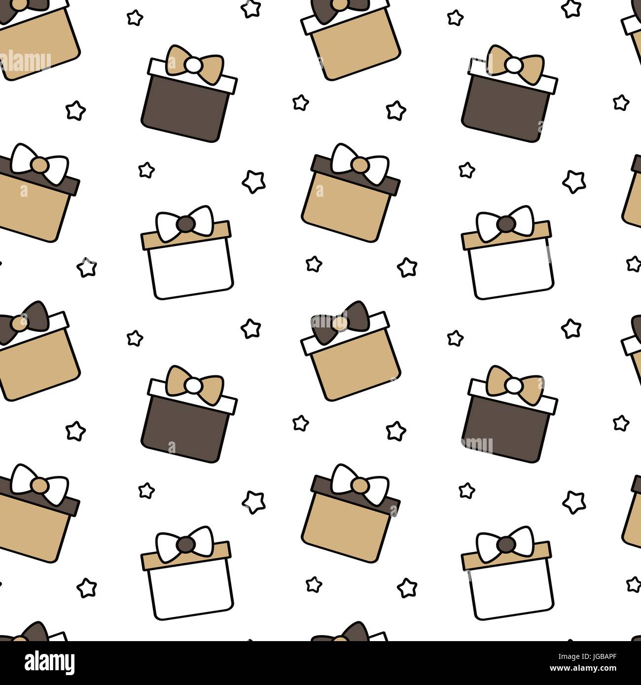 colorful cartoon gift box seamless vector pattern background ...