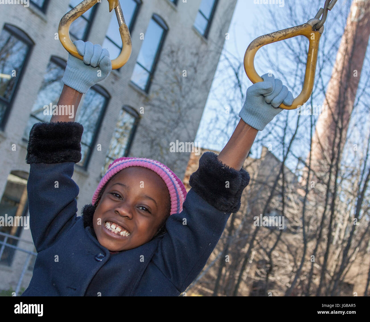 School recess winter hi-res stock photography and images - Alamy