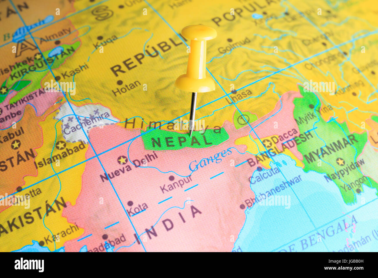 Map nepal hi-res stock photography and images - Alamy