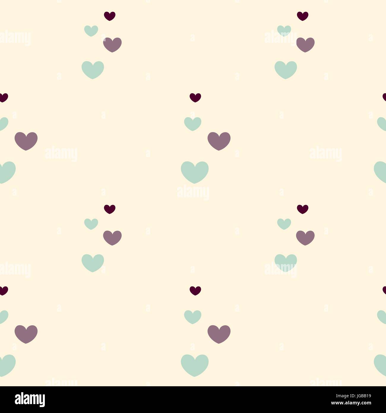 cute colorful hearts seamless vector pattern background illustration ...