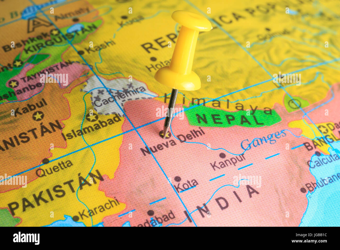 India map pin hi-res stock photography and images - Alamy