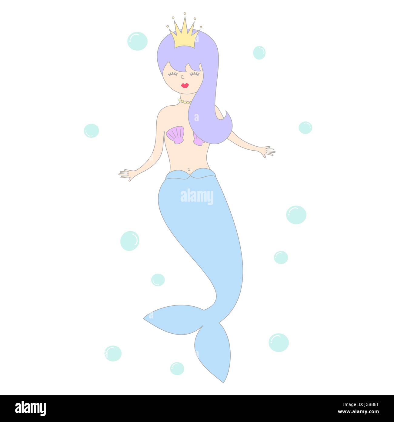 Mermaid Cartoon Stock Photos & Mermaid Cartoon Stock Images - Alamy