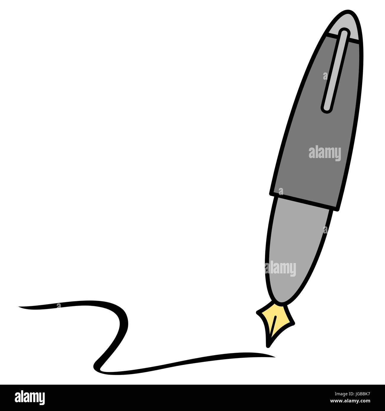 Cartoon fountain pen hi-res stock photography and images - Alamy