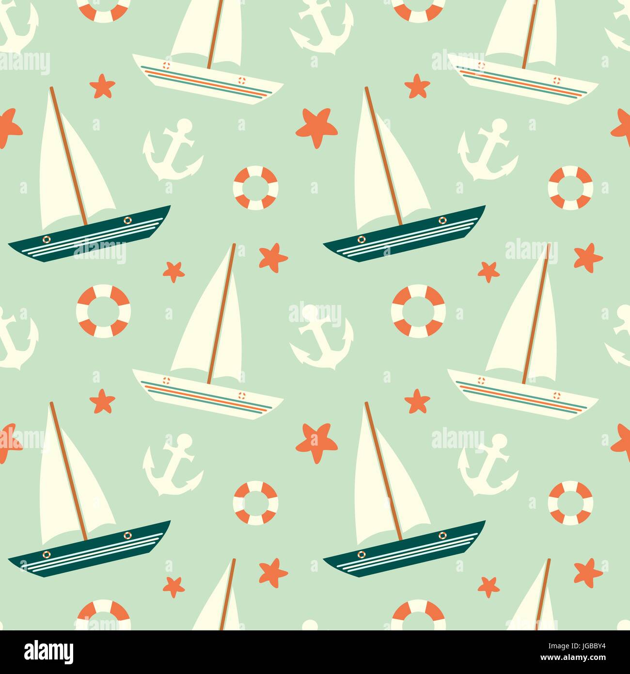 Colorful Sailboats Wallpaper