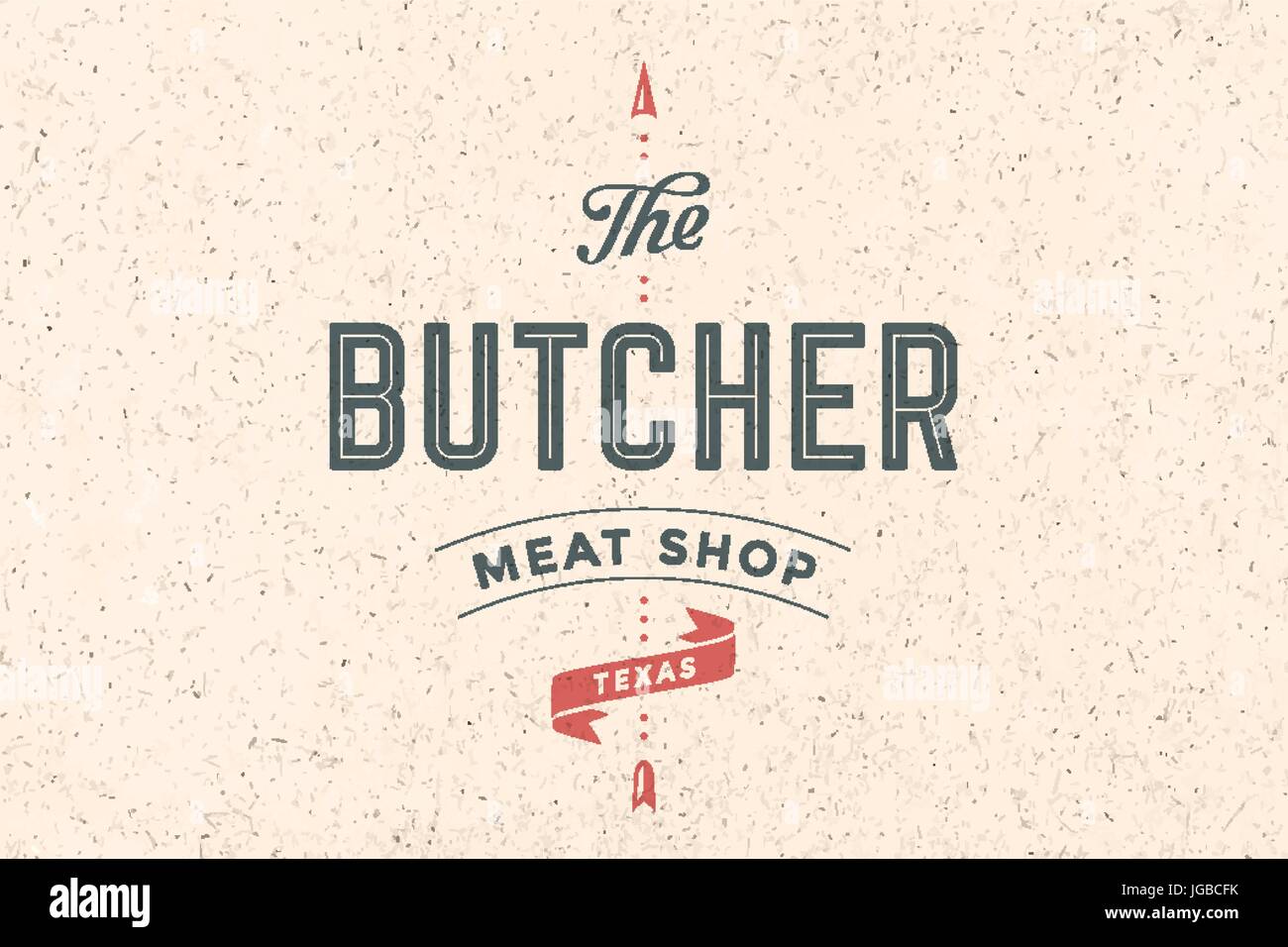 Vintage retro butchery shop hi-res stock photography and images - Alamy