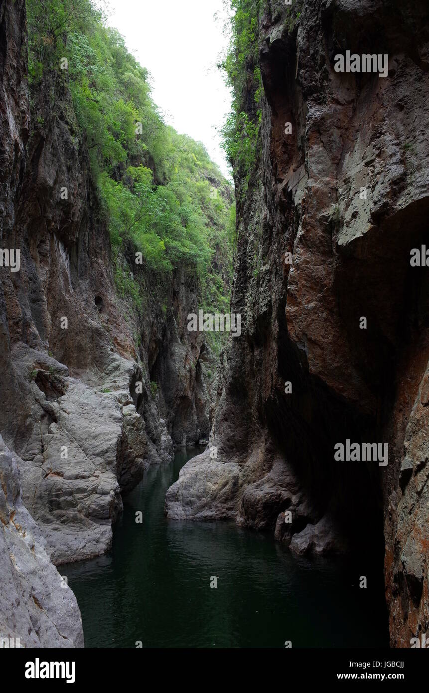 Somoto Canyon in the north of Nicaragua, a popular tourist destination ...