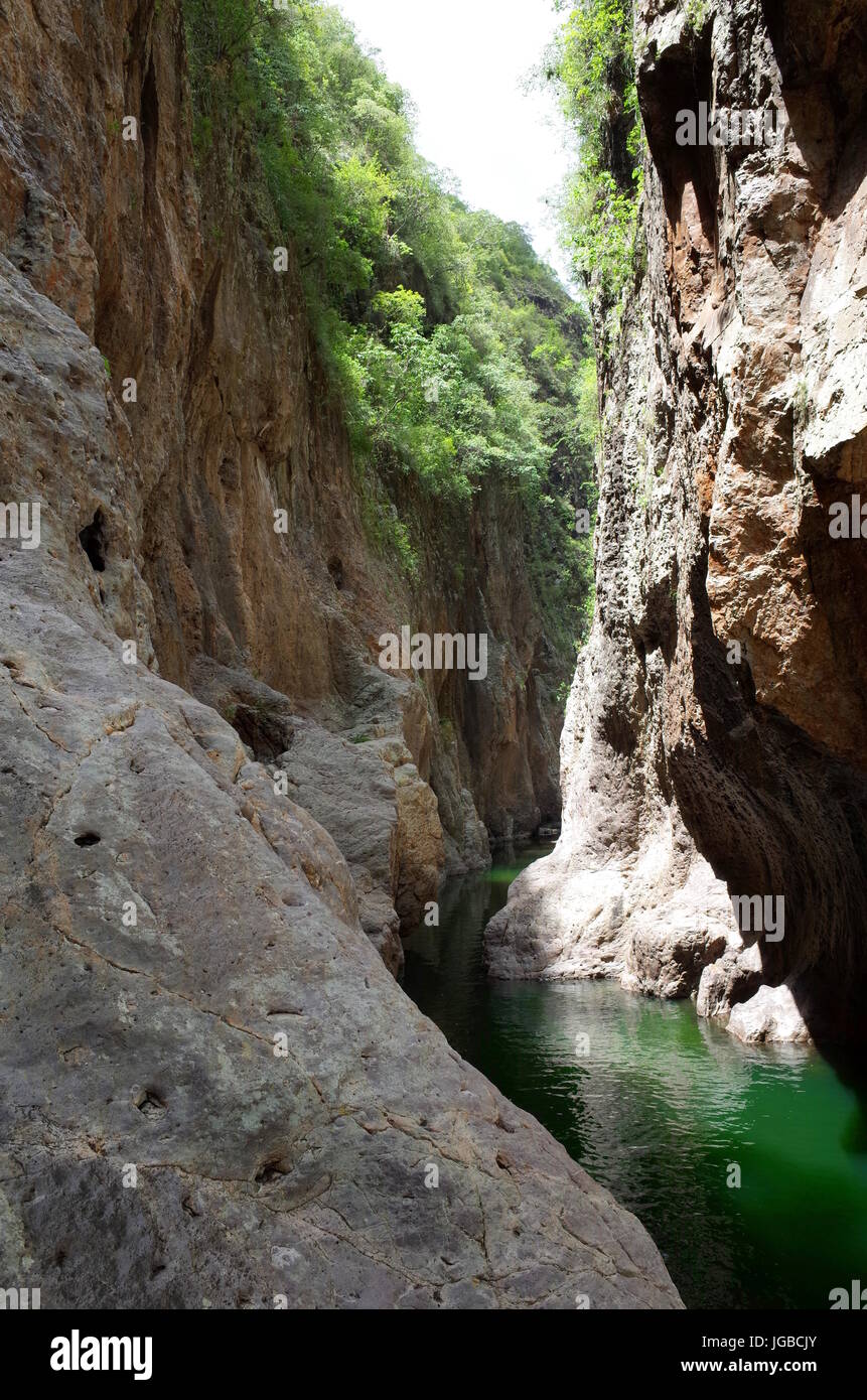 Somoto Canyon in the north of Nicaragua, a popular tourist destination ...