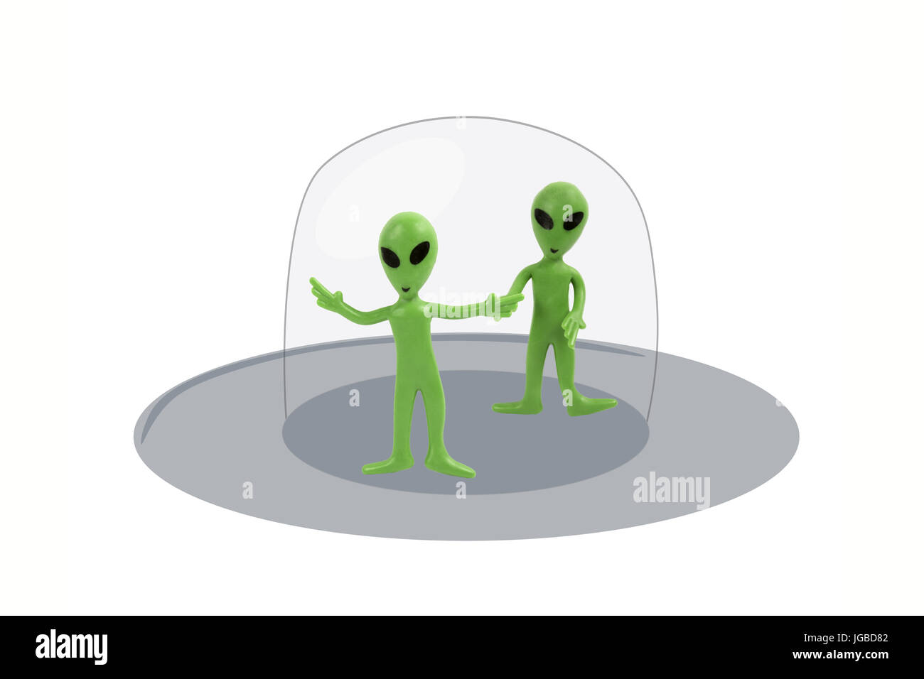 Little green aliens hi-res stock photography and images - Alamy
