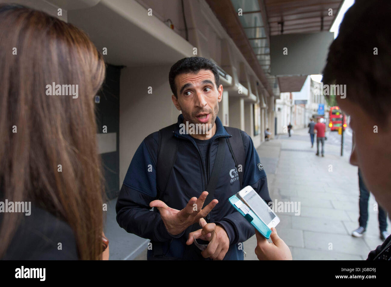 Sid-Ali Atmani, a survivor of the Grenfell Tower fire who lived on the ...