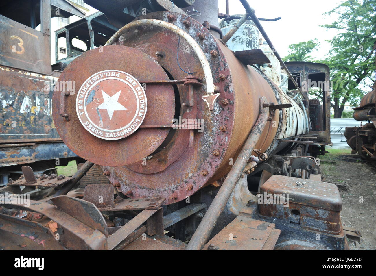 Rusty steam train in scrap hi-res stock photography and images - Alamy