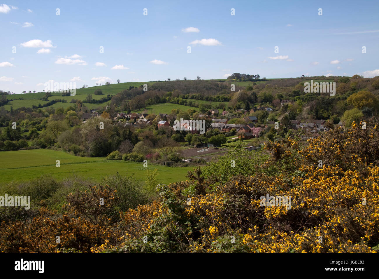 upper brailes allotments Stock Photo - Alamy