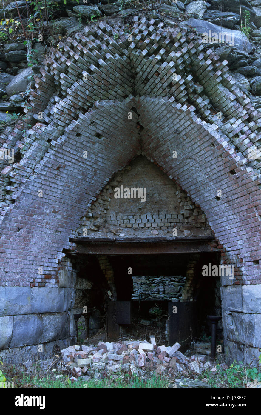 Copake Iron Works Furnace, Taconic State Park, New York Stock Photo - Alamy