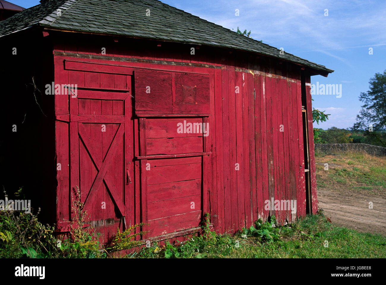 Barnyard, Olana State Historic Site, New York Stock Photo - Alamy