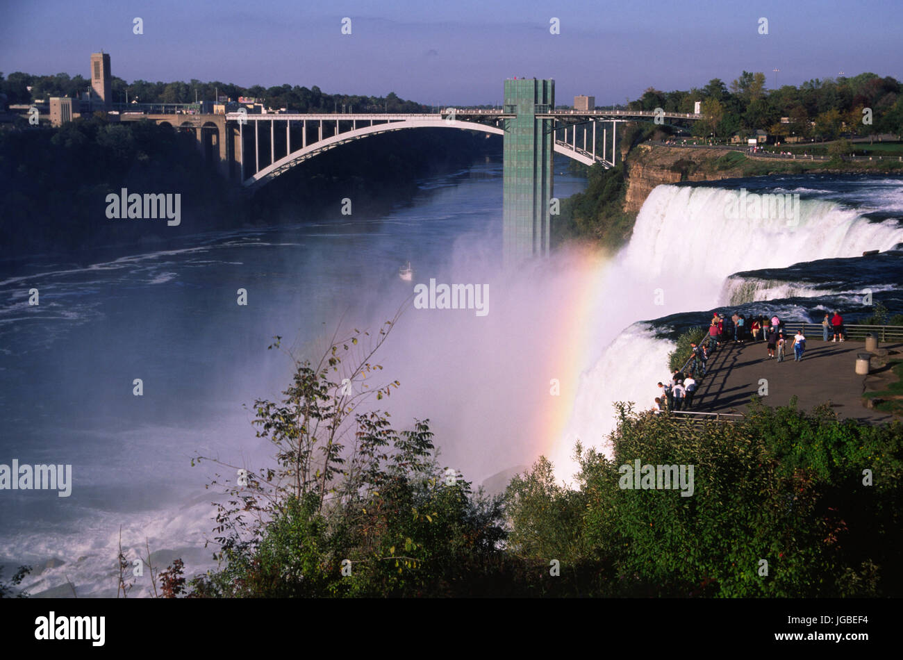 American Falls from Luna Island Viewpoint, Niagara Falls State Park ...