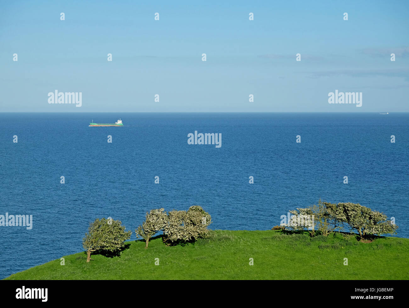 Coaster on the North Channel, between Ireland & Scotland Stock Photo ...